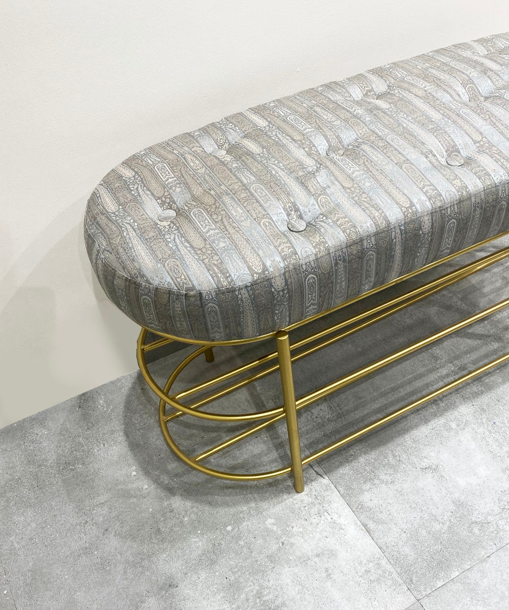 Atom Dull Gold Entry Bench | Zufolo Designs