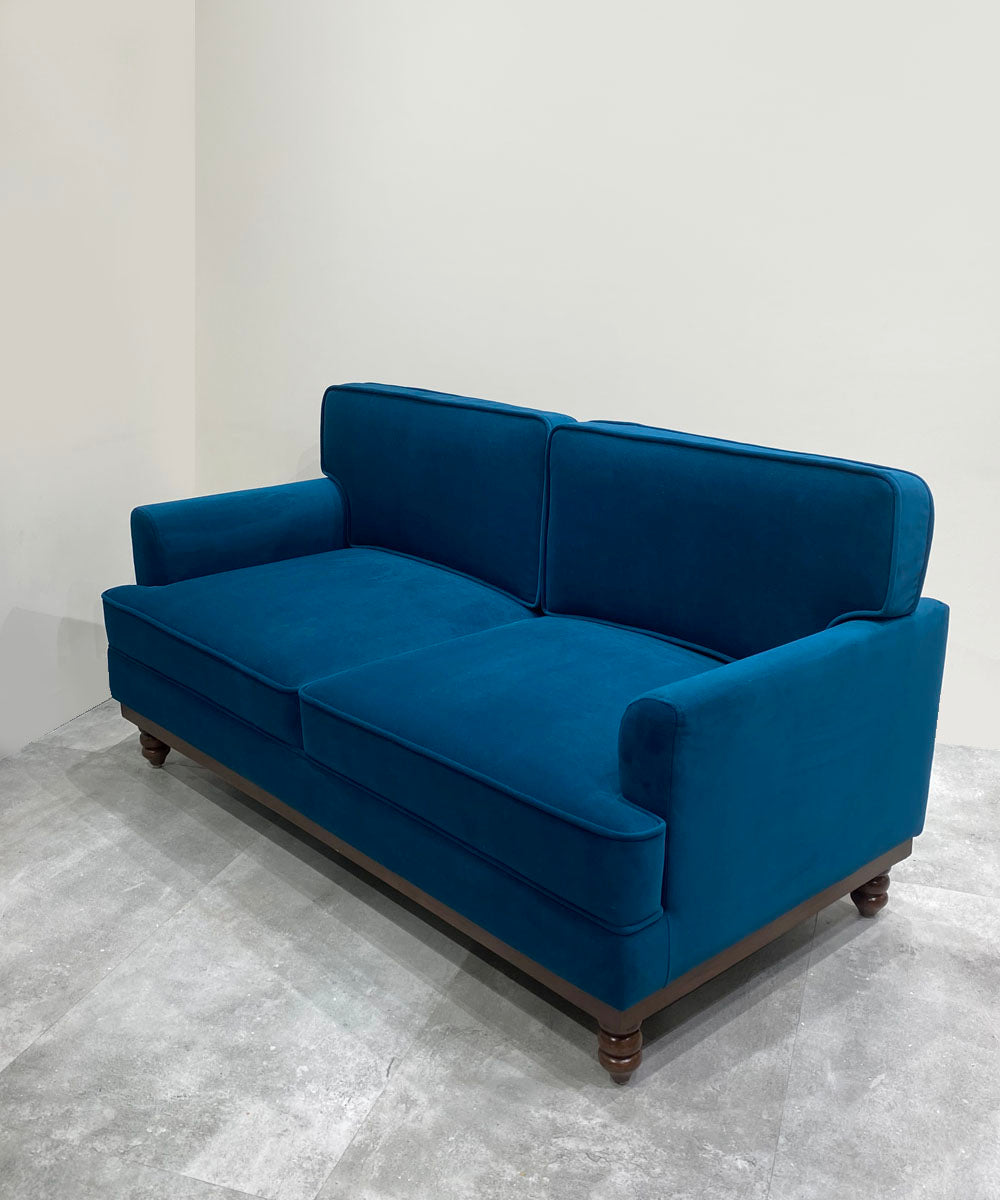 Eton Peacock Blue Three Seater Sofa | Zufolo Designs